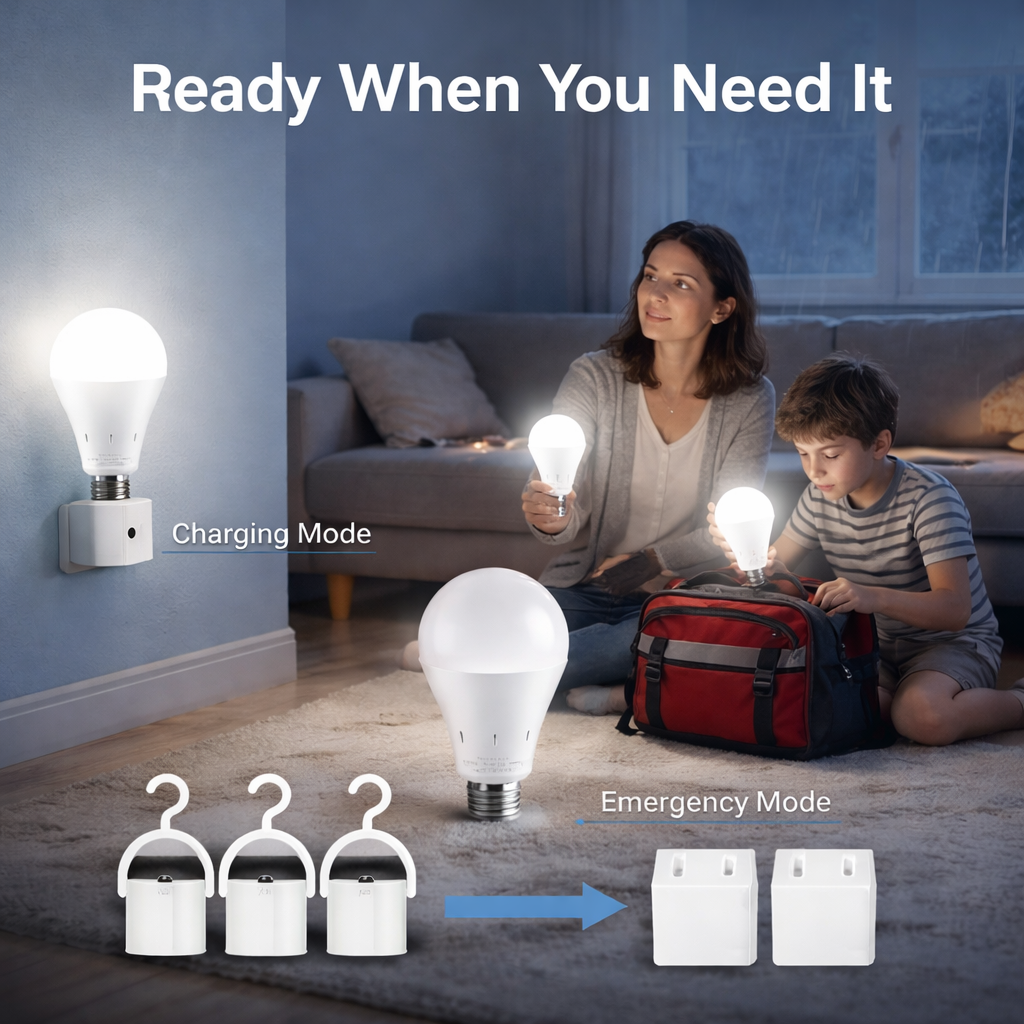 Rechargeable Emergency Light Bulbs – ORLÉNA